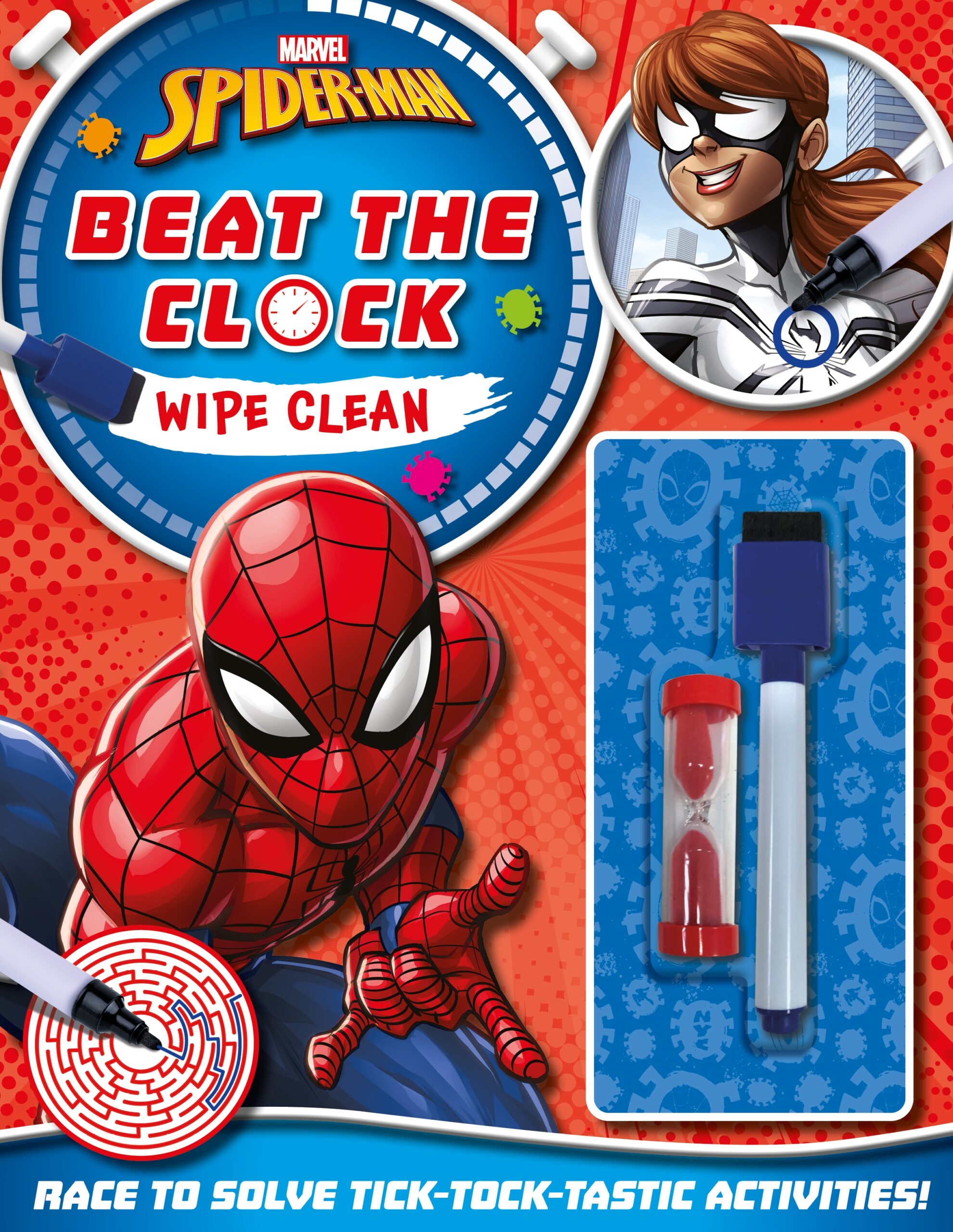 Marvel Spider-Man: Beat the Clock Wipe Clean - Bonnier Books