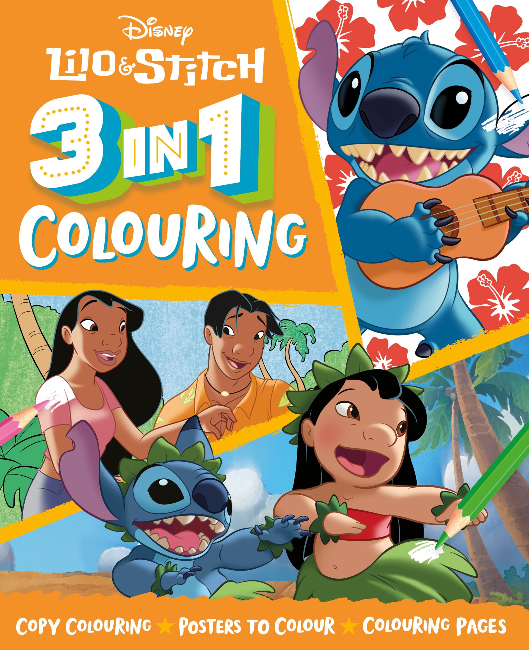 Disney Lilo & Stitch: 3 in 1 Colouring - Bonnier Books