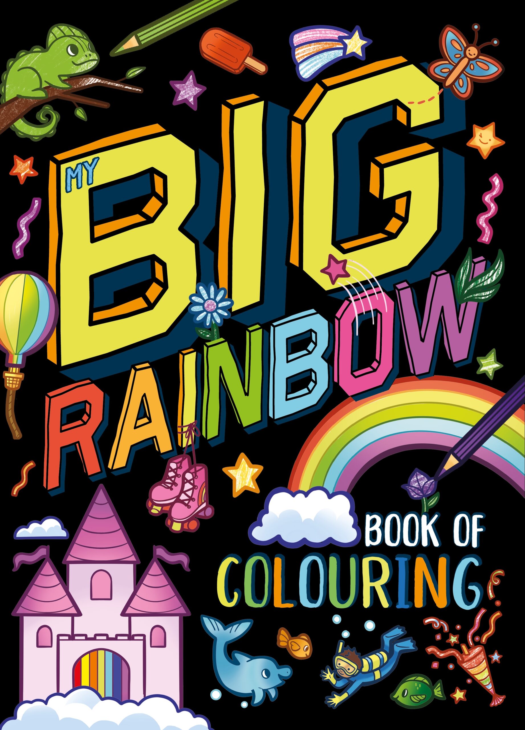 My Big Rainbow Book of Colouring - Bonnier Books
